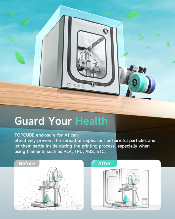 TopCube Bambu Lab 3D Printer Enclosure for Bambu Lab A1/A1 Mini, with