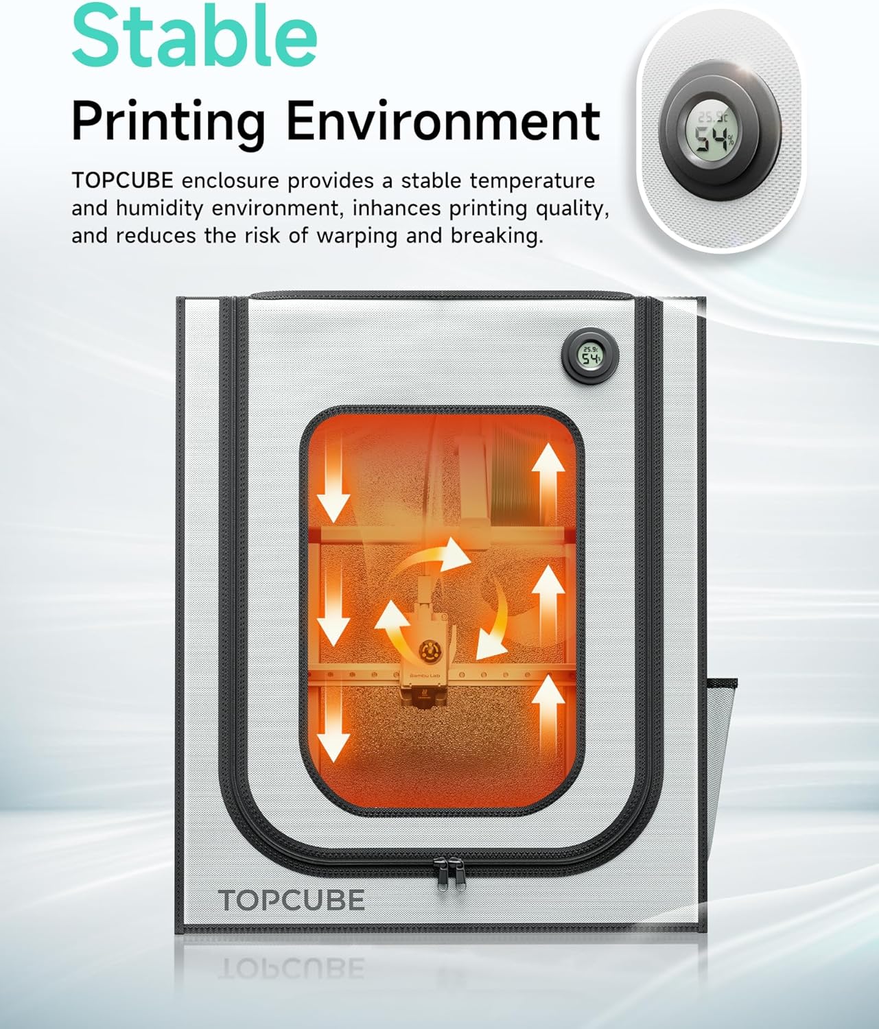 TopCube Bambu Lab 3D Printer Enclosure for Bambu Lab A1/A1 Mini, with